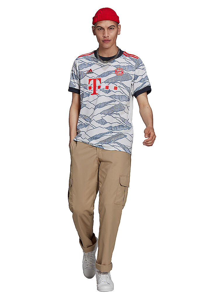 ADIDAS Herren Ausweichtrikot FC Bayern München Replica 21/22 weiß