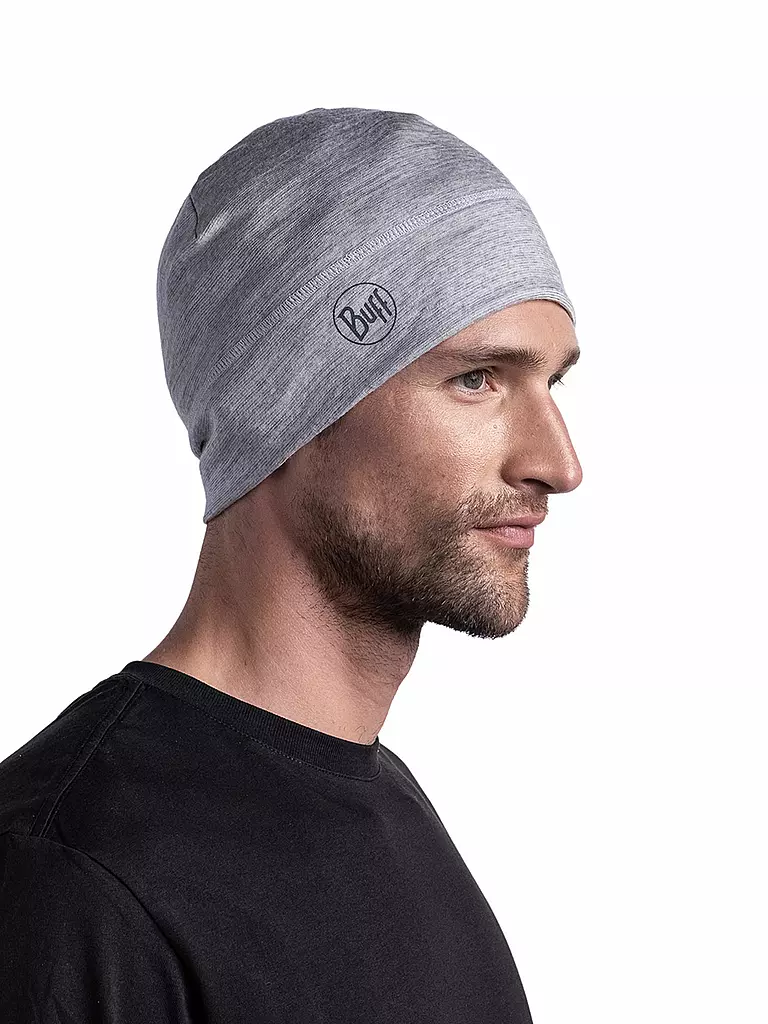 BUFF Mütze Lightweight Merino Wool grau