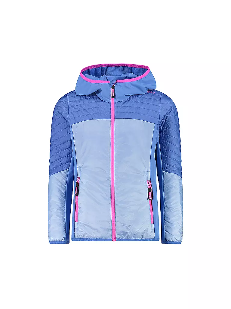 CMP Mädchen Hybridjacke Extralight Hoodie hellblau