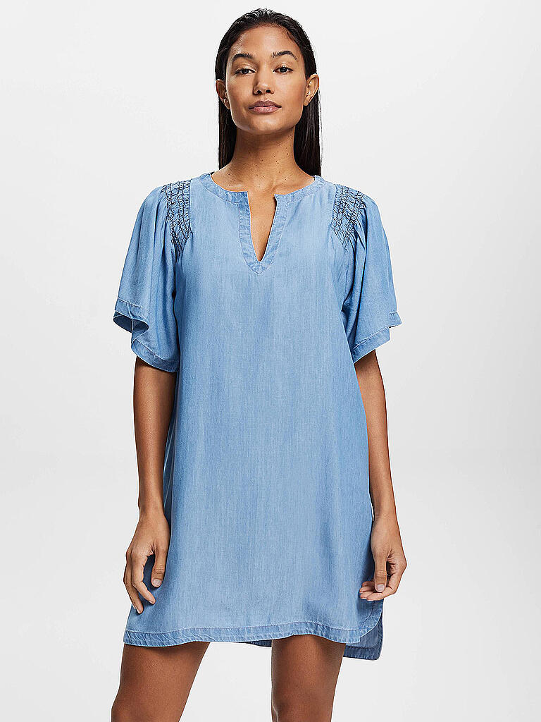 ESPRIT Damen Strandkleid Tunika blau