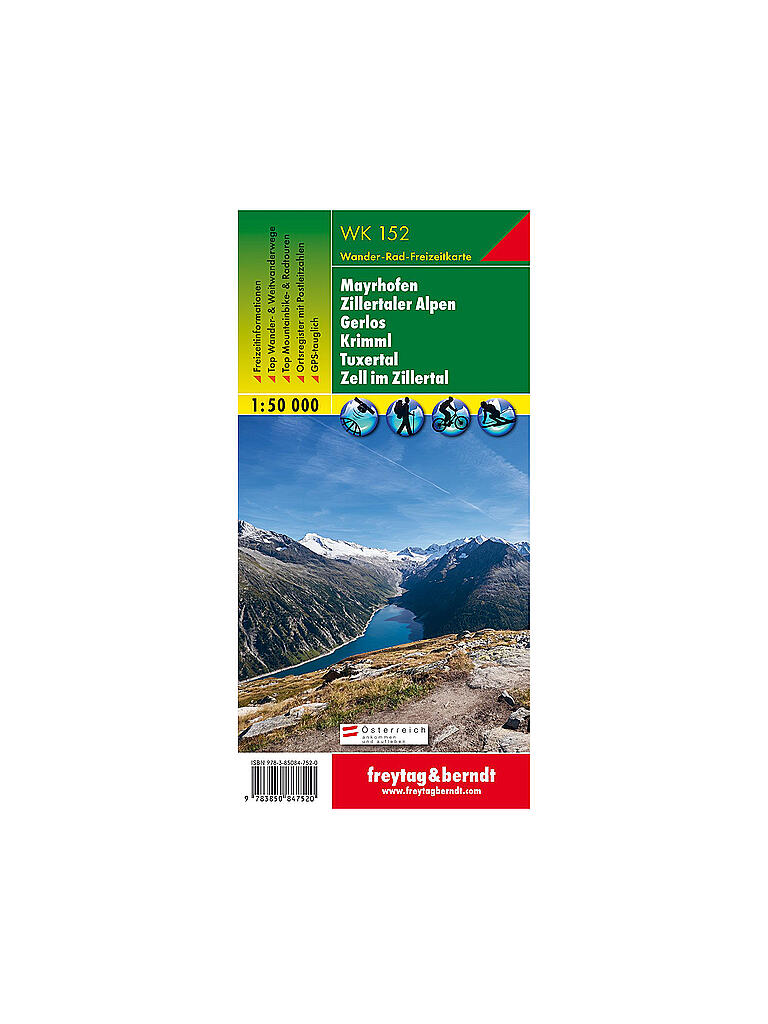 FREYTAG & BERNDT WK 152 Mayrhofen - Zillertaler Alpen - Gerlos - Krimml ...
