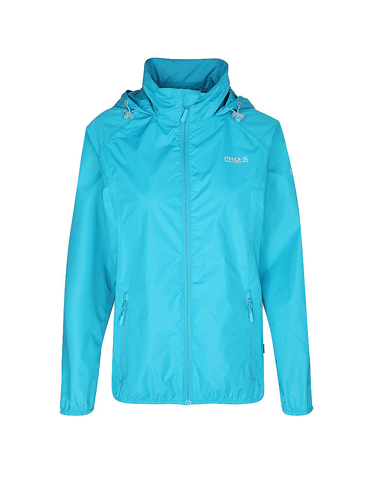 PRO-X ELEMENTS Damen Regenjacke Packable türkis