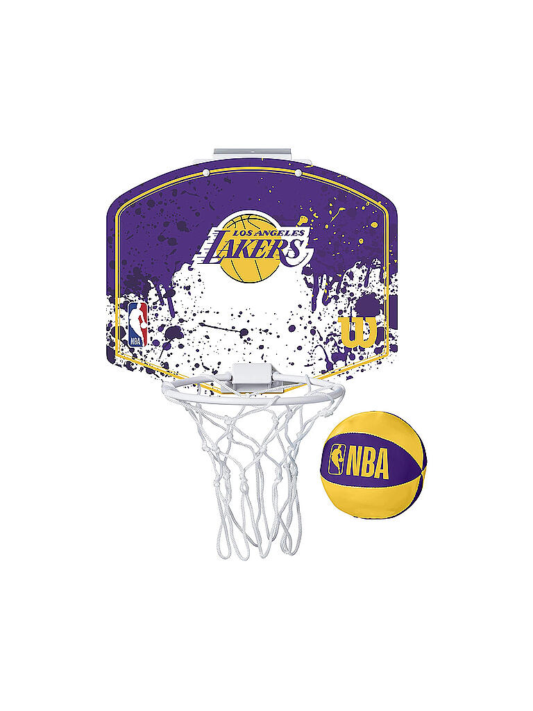 WILSON NBA Team Mini Hoop Basketballkorb Los Angeles Lakers lila